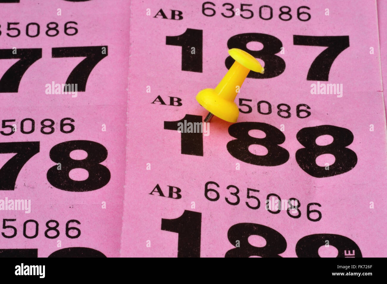 Raffle ticket numbers hi-res stock photography and images - Alamy