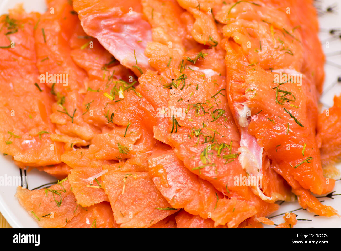 red fish sliced prepared fish food sashimi Stock Photo - Alamy
