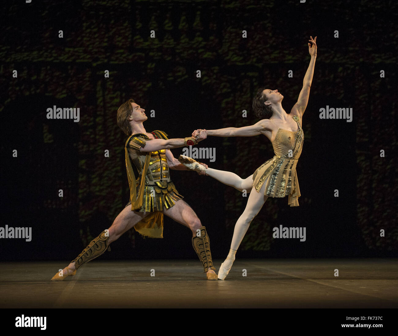 London UK Maria Alexandrova and Vladislav Lantratov perform 'Spartacus ...