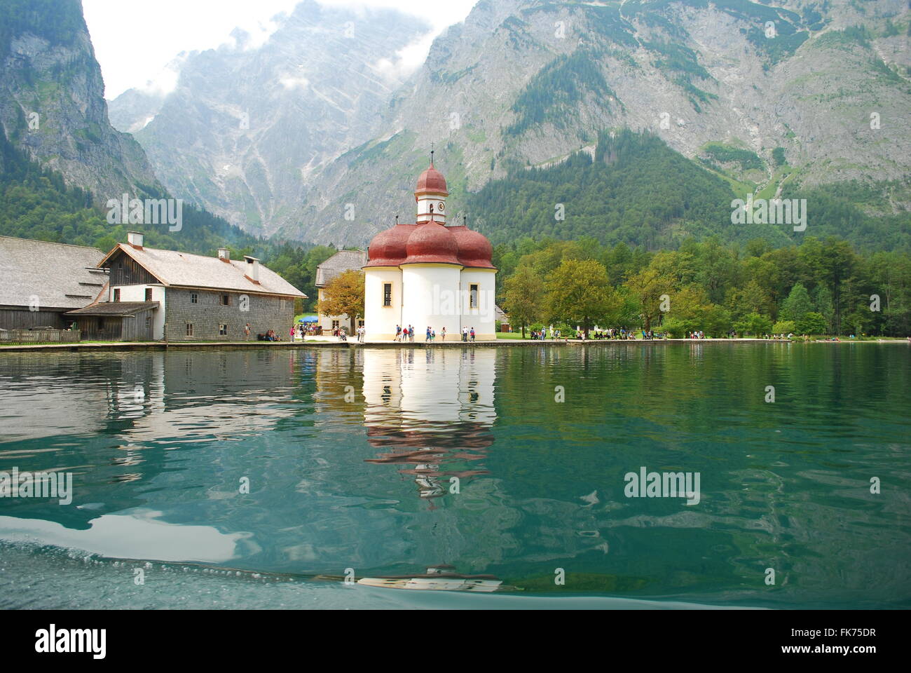 St.Bartholomew Church at Königssee in Bavaria Germany Stock Photo - Alamy