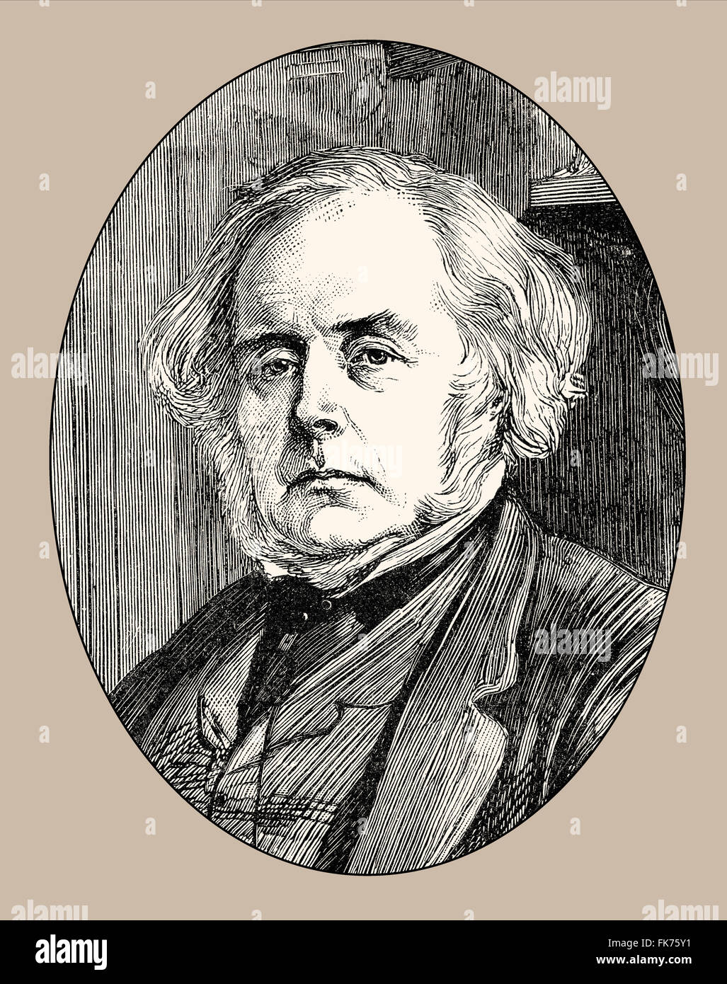 John Bright, 1811 - 1889, a British politician, Manchester Liberals ...