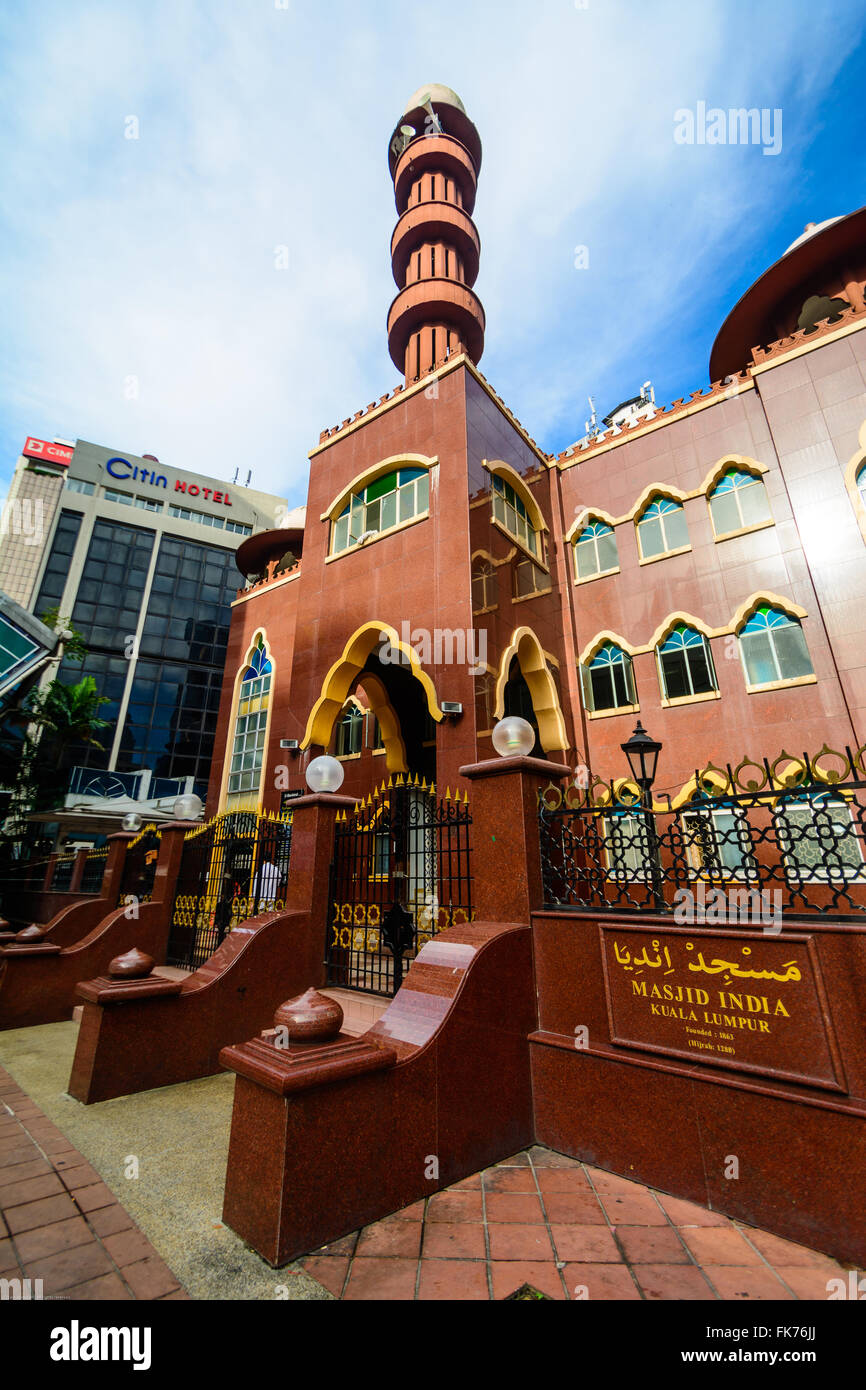 Indian Mosque of Kuala Lumpur Stock Photo - Alamy