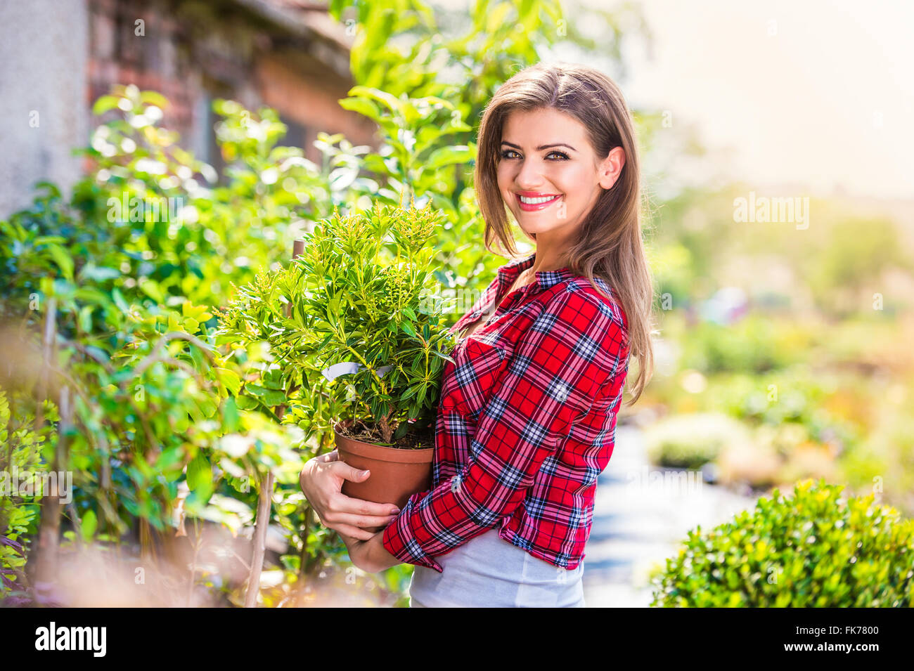 Beautiful gardener hi-res stock photography and images - Alamy