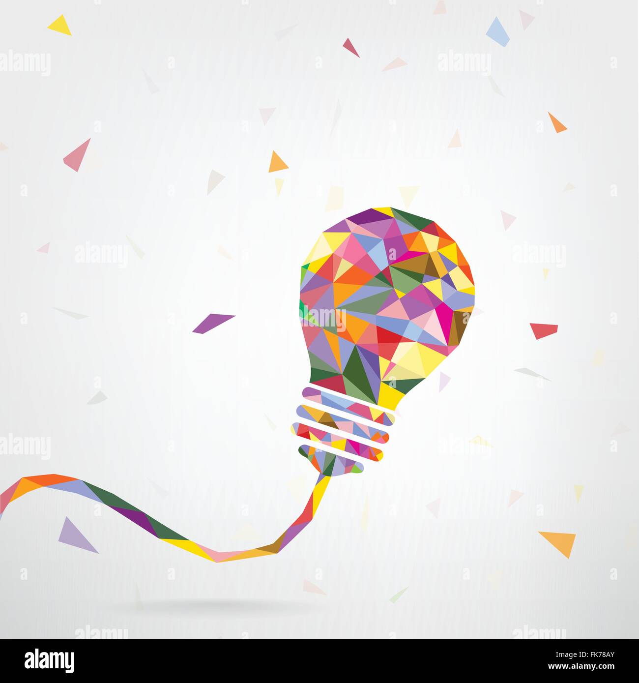 Creative light bulb Idea concept background design for poster flyer ...