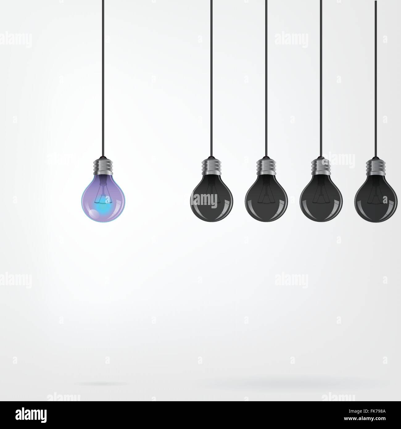 Creative light bulb Idea concept background, design for poster flyer ...