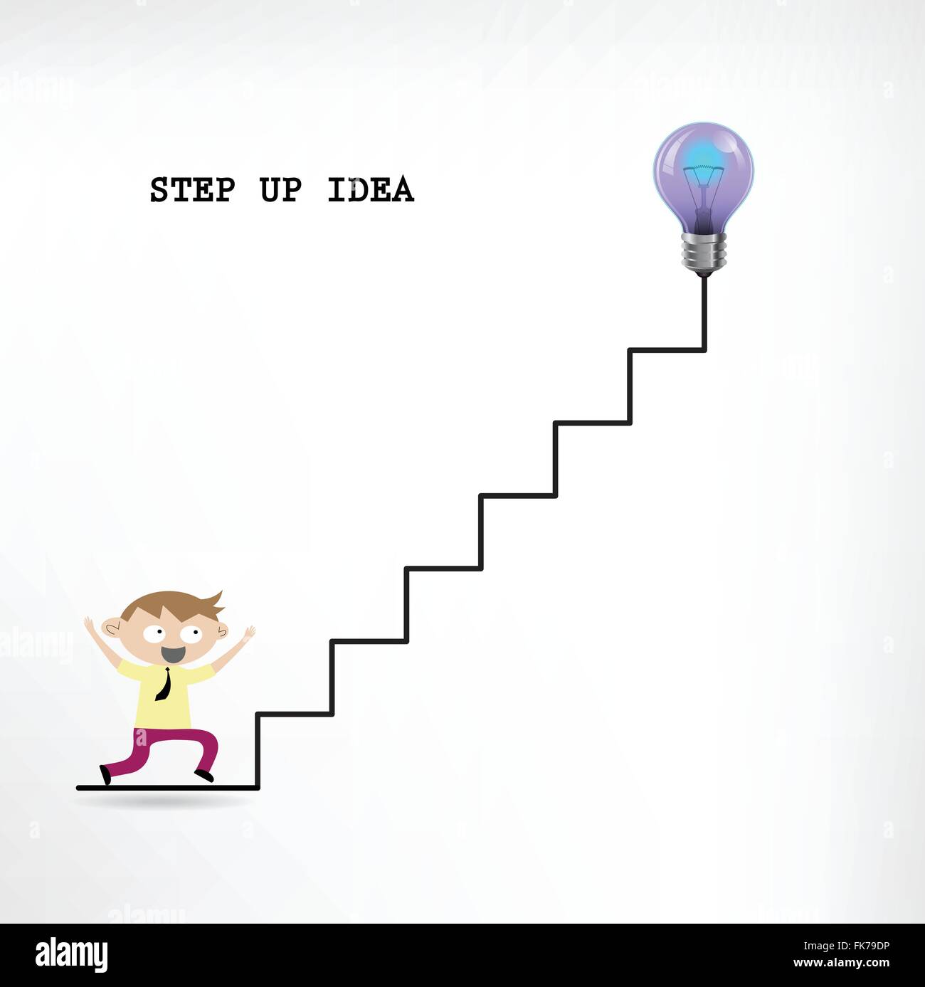 Creative light bulb idea and businessman ,design for poster flyer cover ...