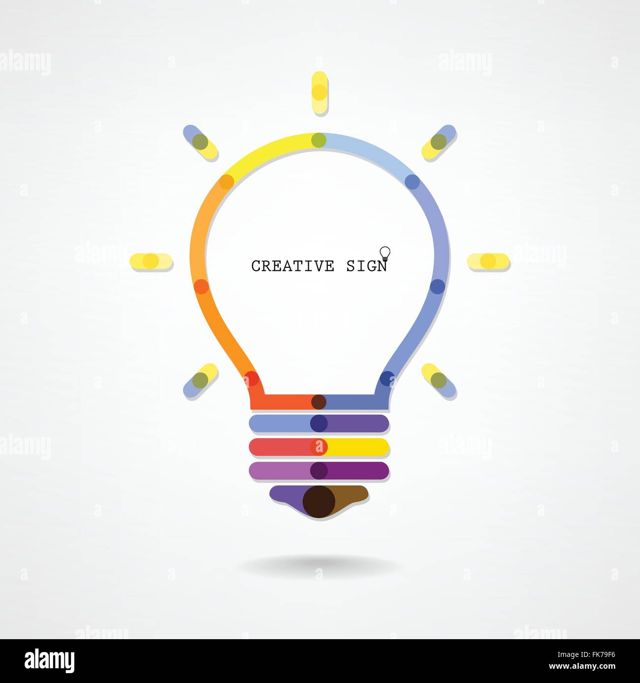 Creative light bulb Idea concept background, design for poster flyer ...