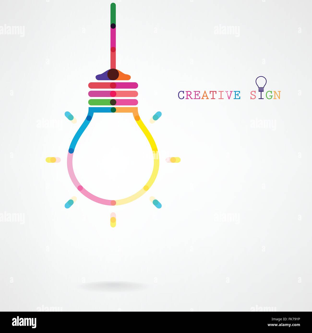 Creative light bulb Idea concept background ,design for poster flyer ...