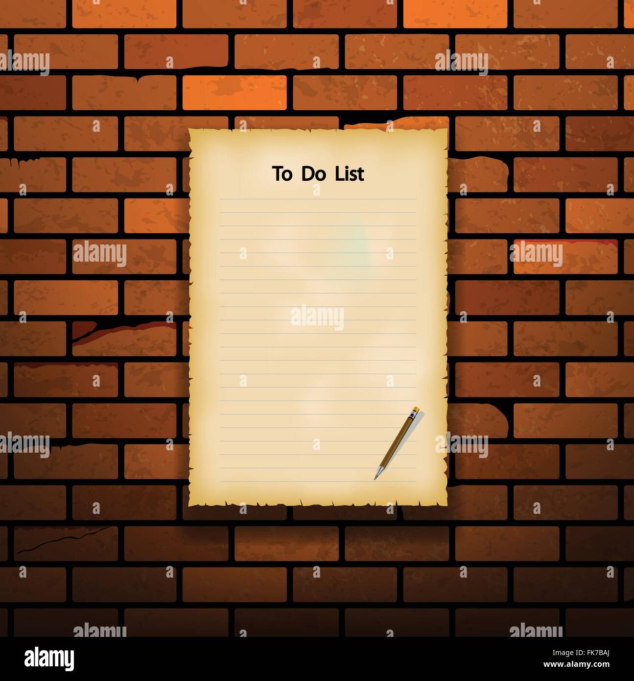 Blank paper on office Stock Vector Images - Alamy