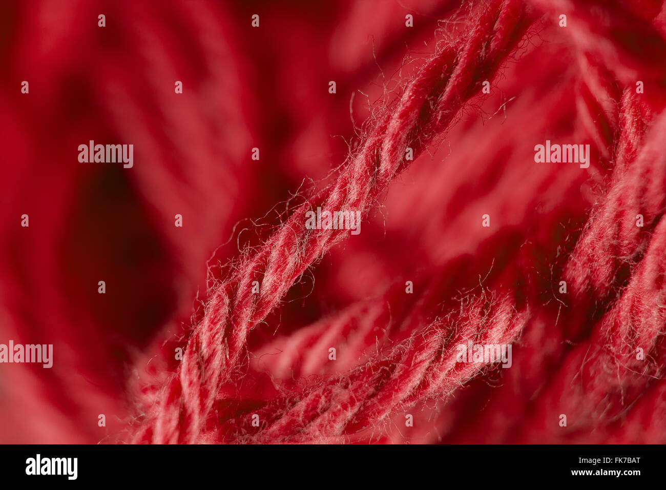 Macro Close Up Red Yarn Wool Texture Background Stock Photo - Alamy