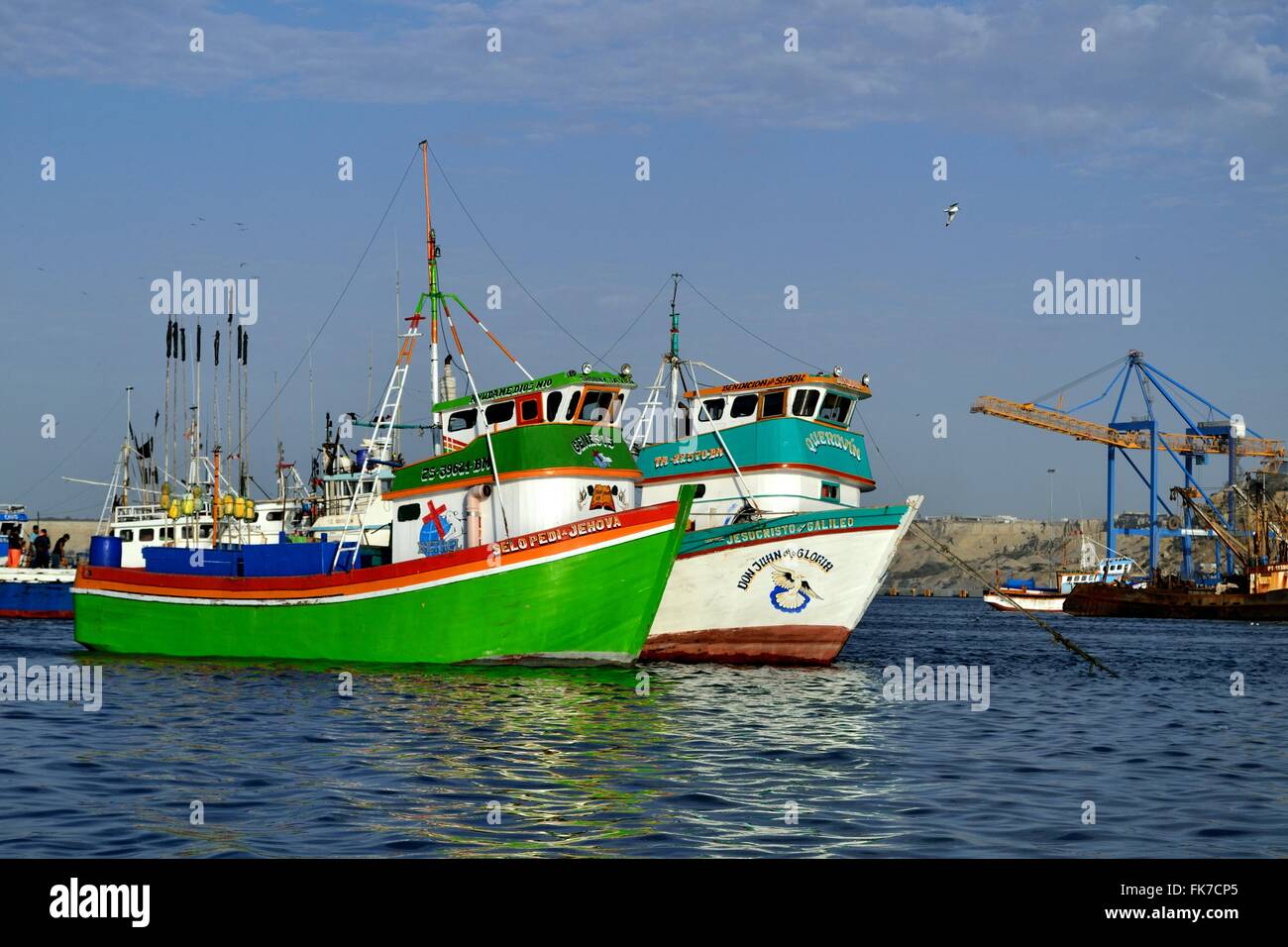 Fishing boat - Port in PAITA. Department of Piura .PERU Stock Photo - Alamy