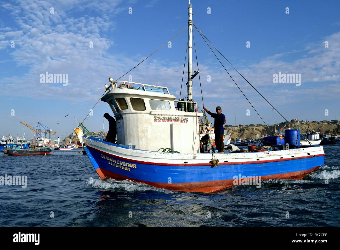 Fishing boat - Port in PAITA. Department of Piura .PERU Stock Photo - Alamy