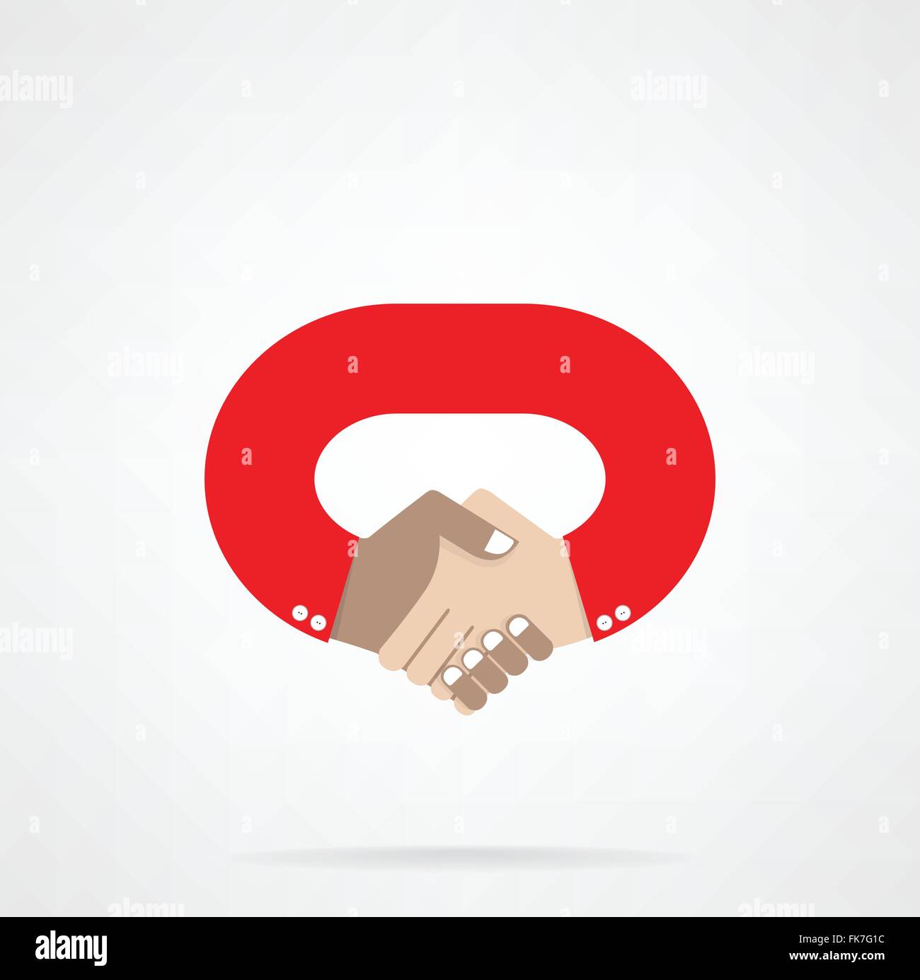 handshake abstract design symbol. Business concept.Partnership symbol ...
