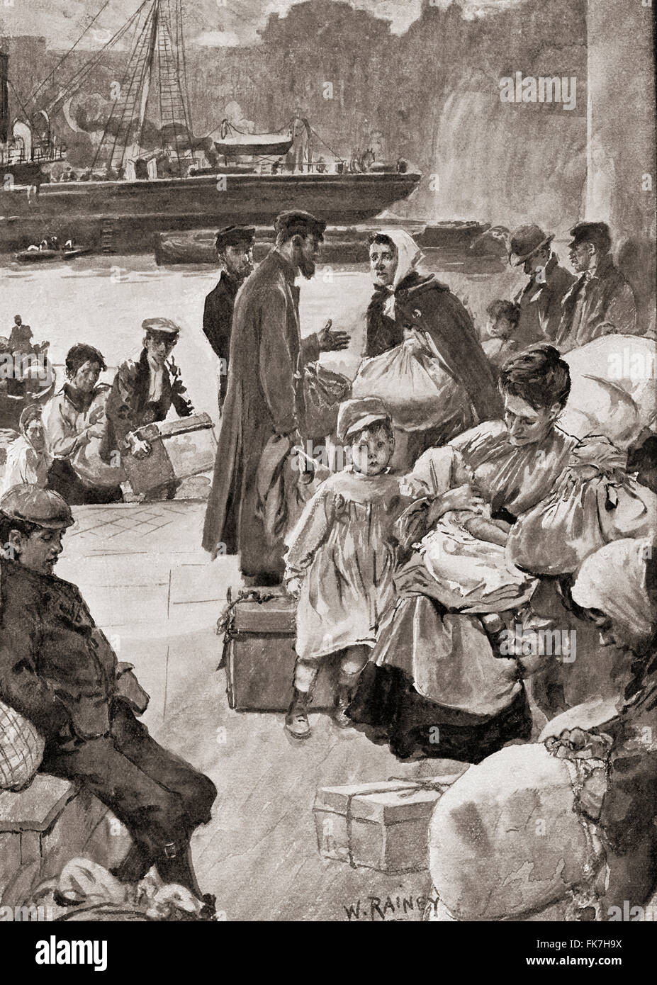 Immigration in 19th century hi-res stock photography and images - Alamy