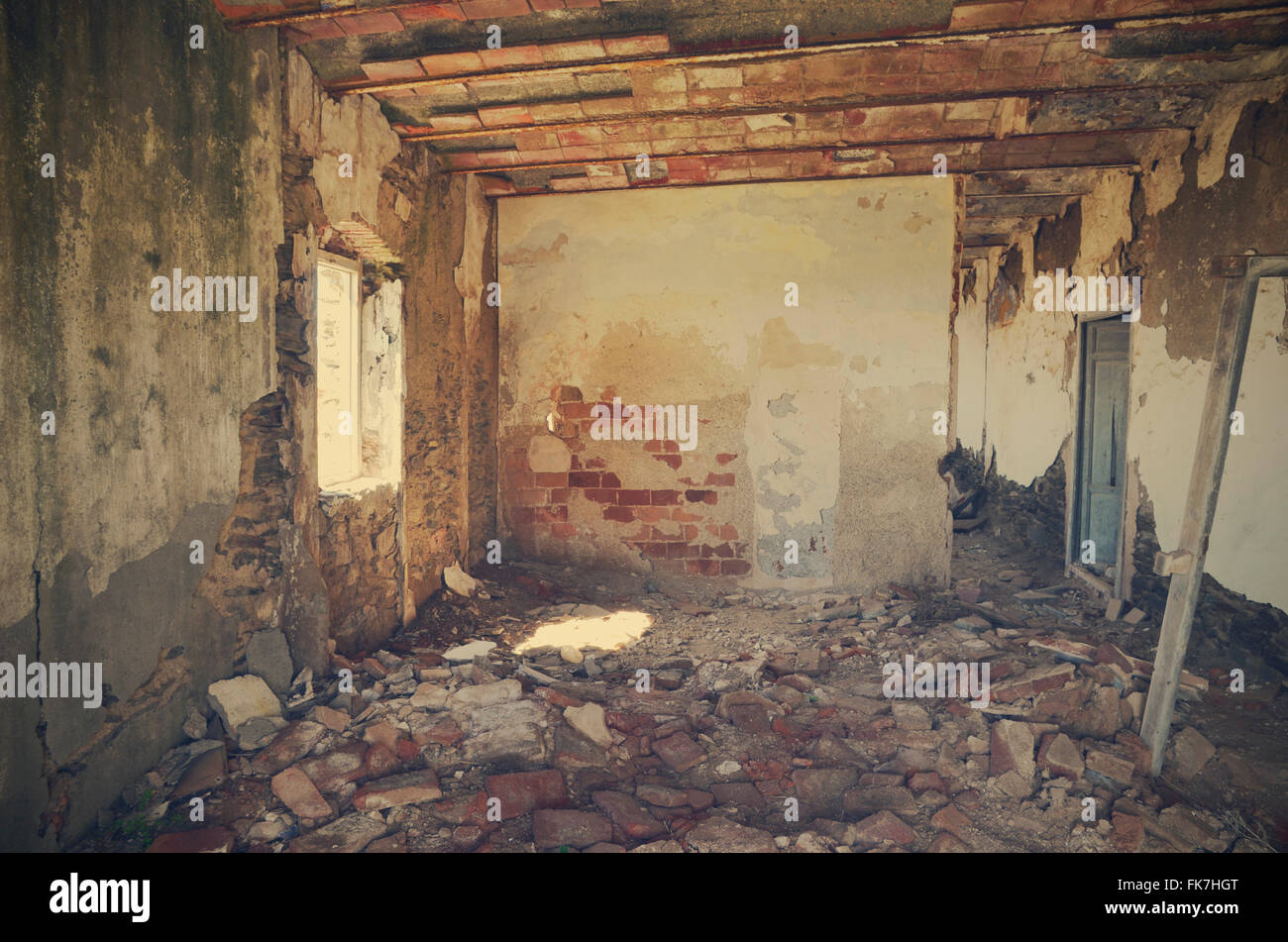 Inside abandoned house Stock Photo - Alamy
