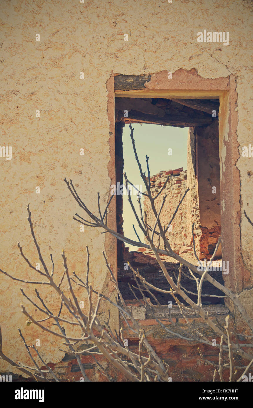 window of an abandoned house Stock Photo - Alamy