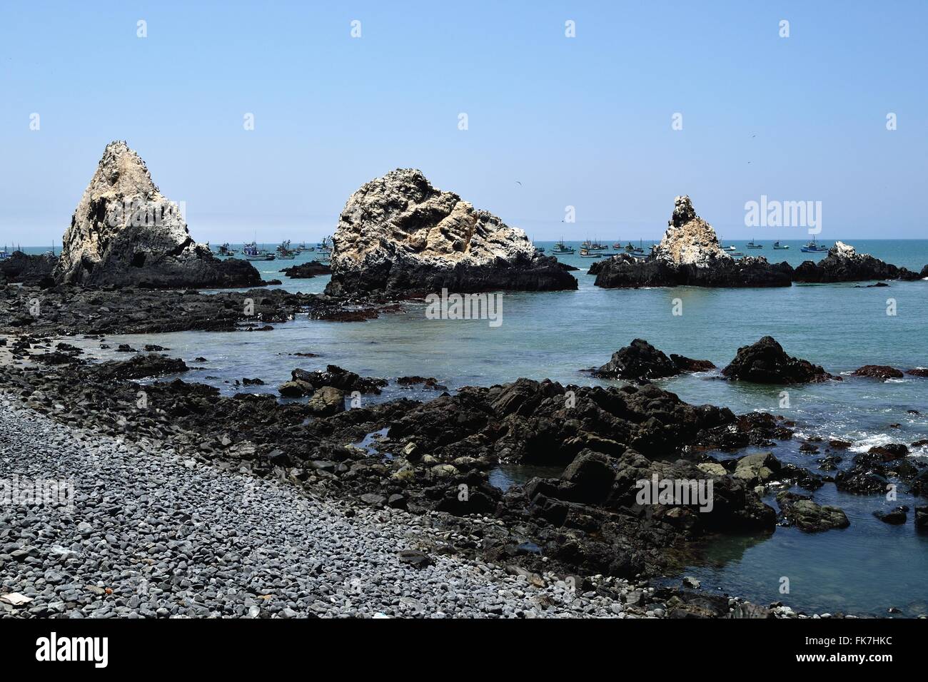 Beach in YACILA. Department of Piura .PERU Stock Photo - Alamy