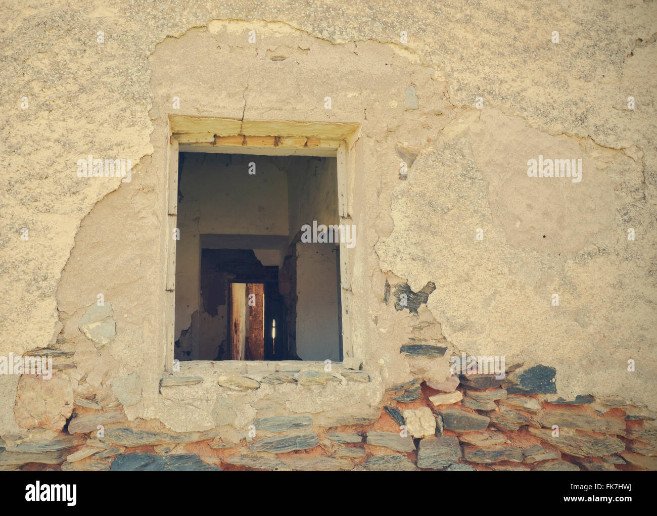 window of an abandoned house Stock Photo - Alamy