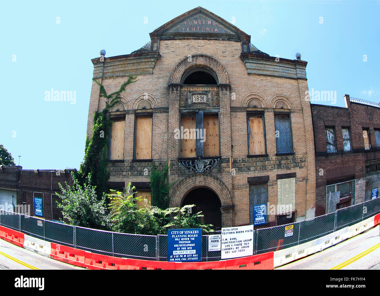 Abandoned German Social Club Yonkers New York Stock Photo - Alamy