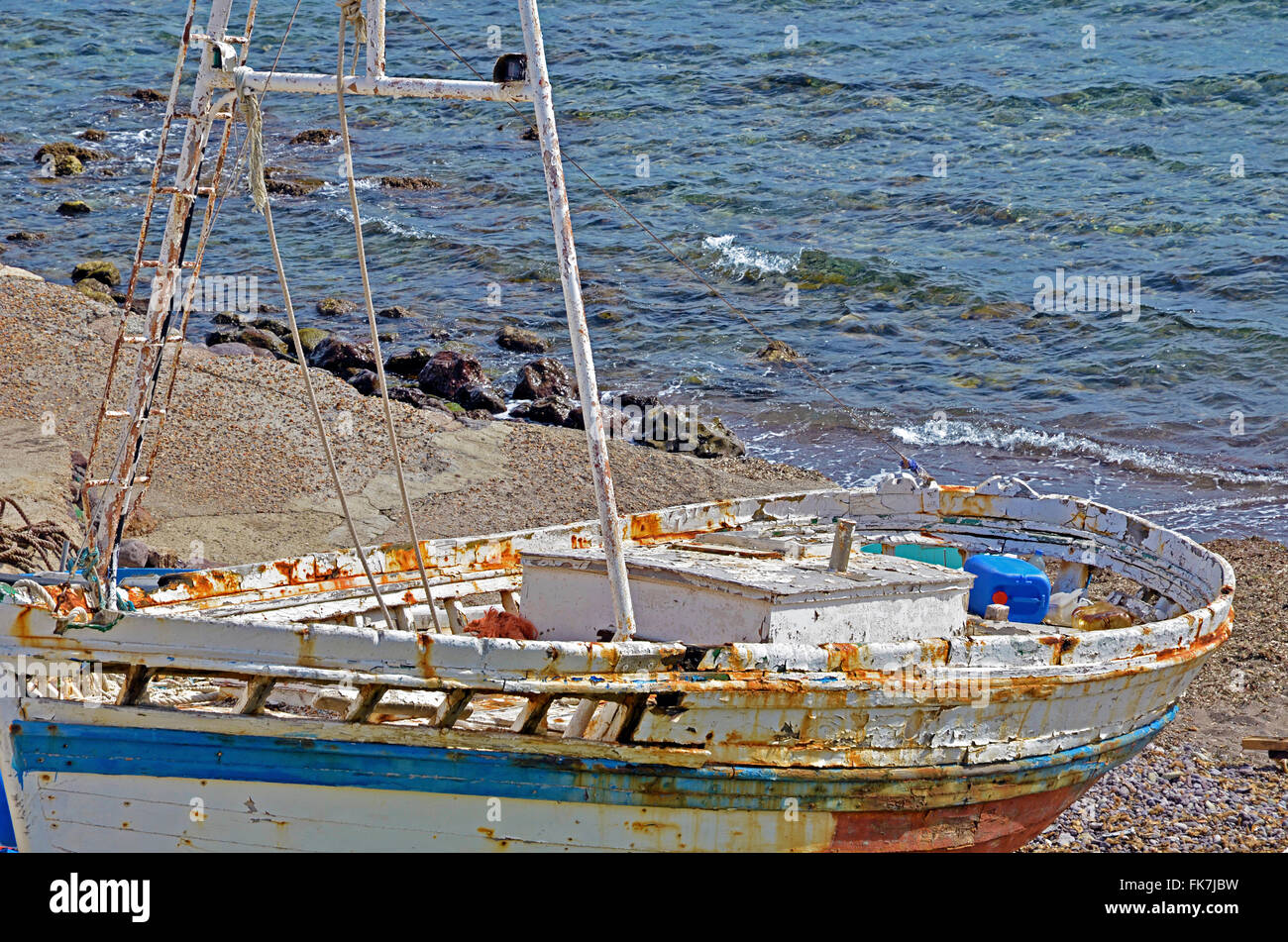 old fishing boat Stock Photo - Alamy