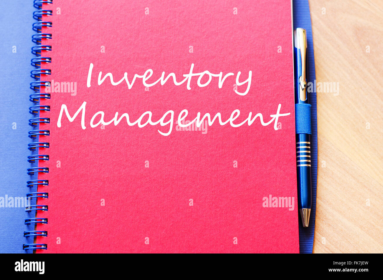 Inventory management text concept write on notebook with pen Stock ...