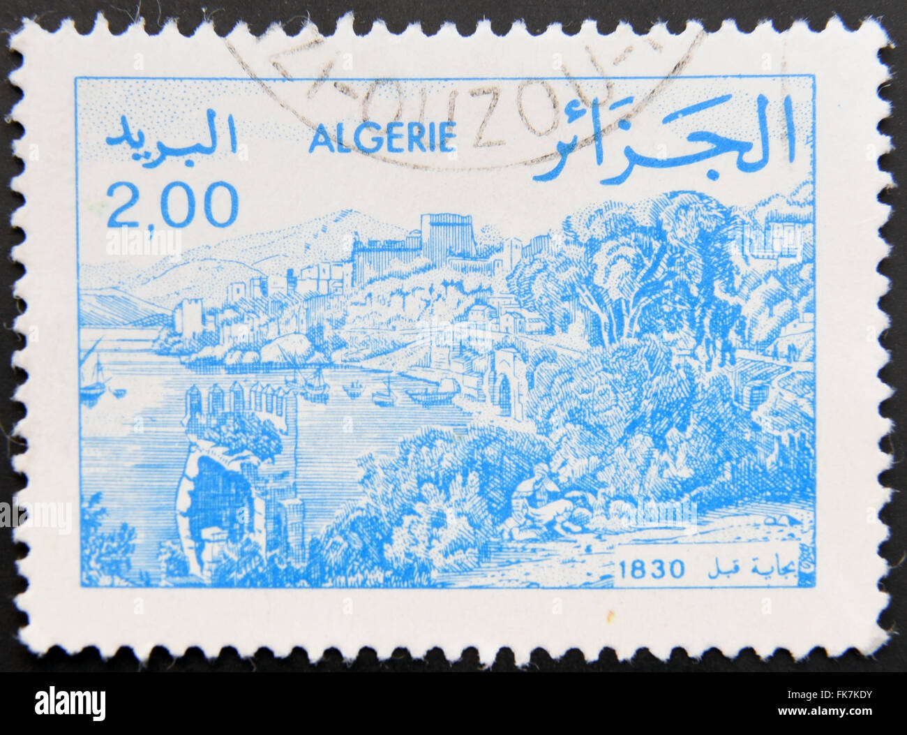 Algeria postage stamp hi-res stock photography and images - Alamy