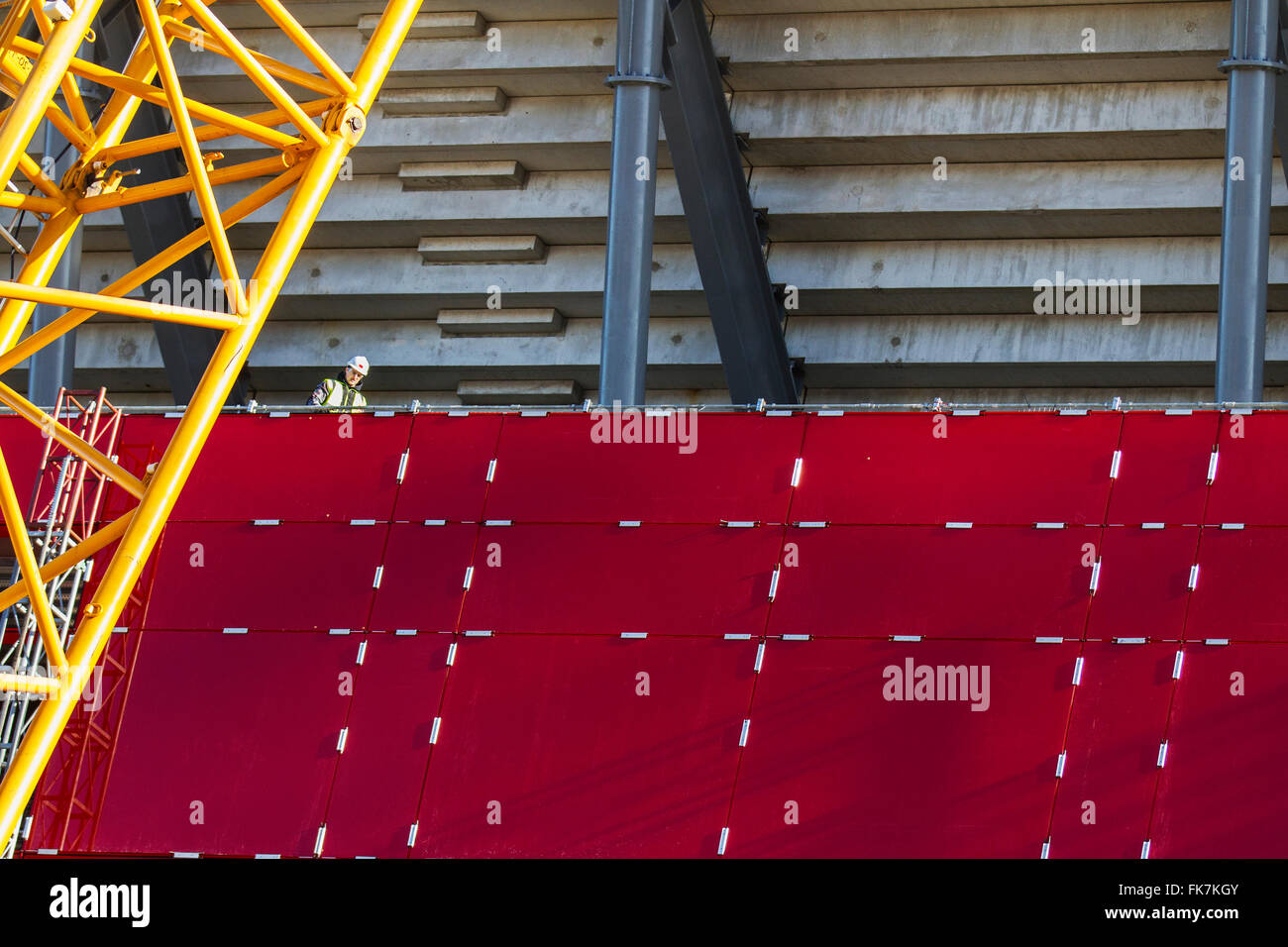 Liverpool FC New Premier League Stadium expansion under construction ...