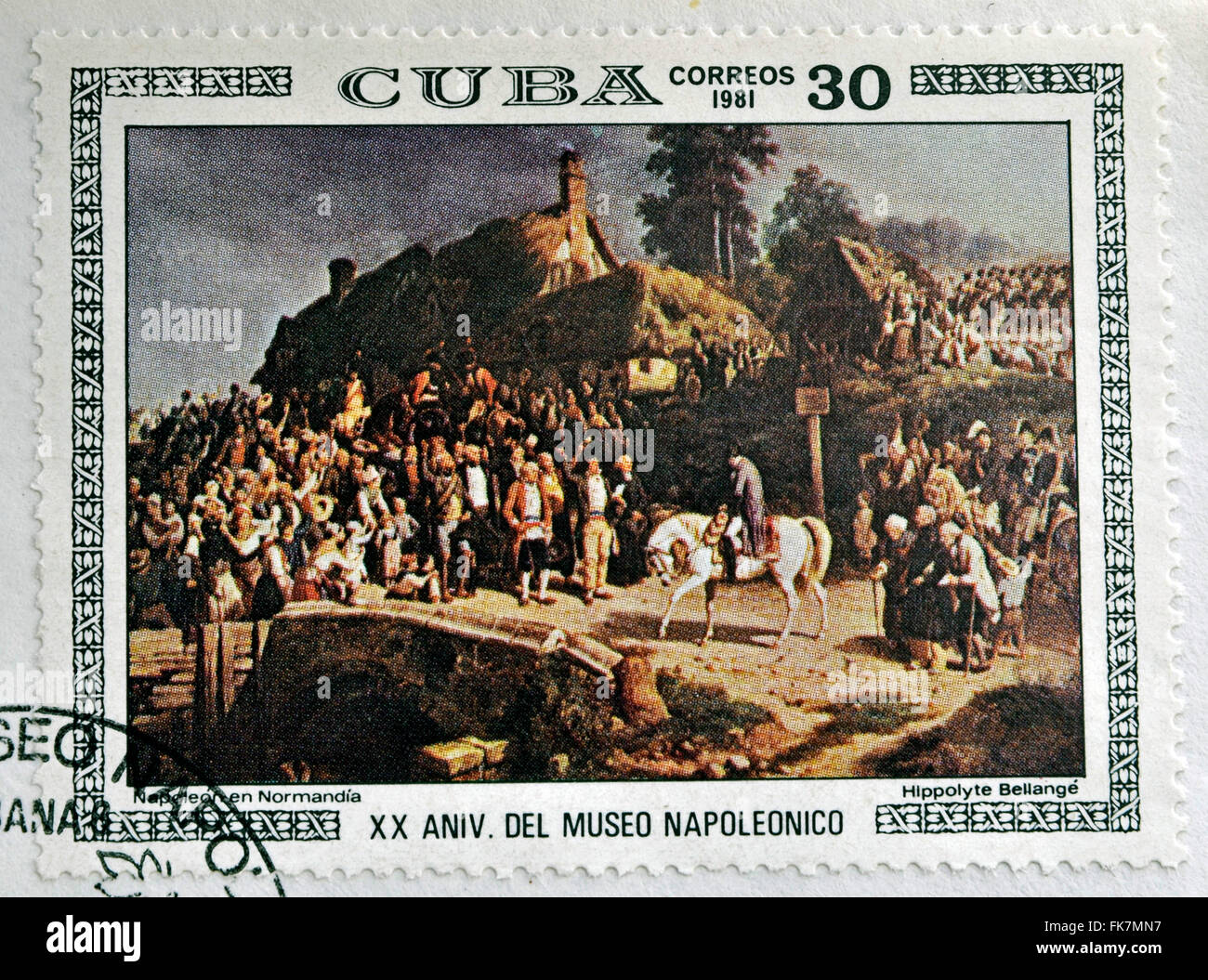 CUBA - CIRCA 1981: A stamp printed in Cuba shows the "Napoleon in ...