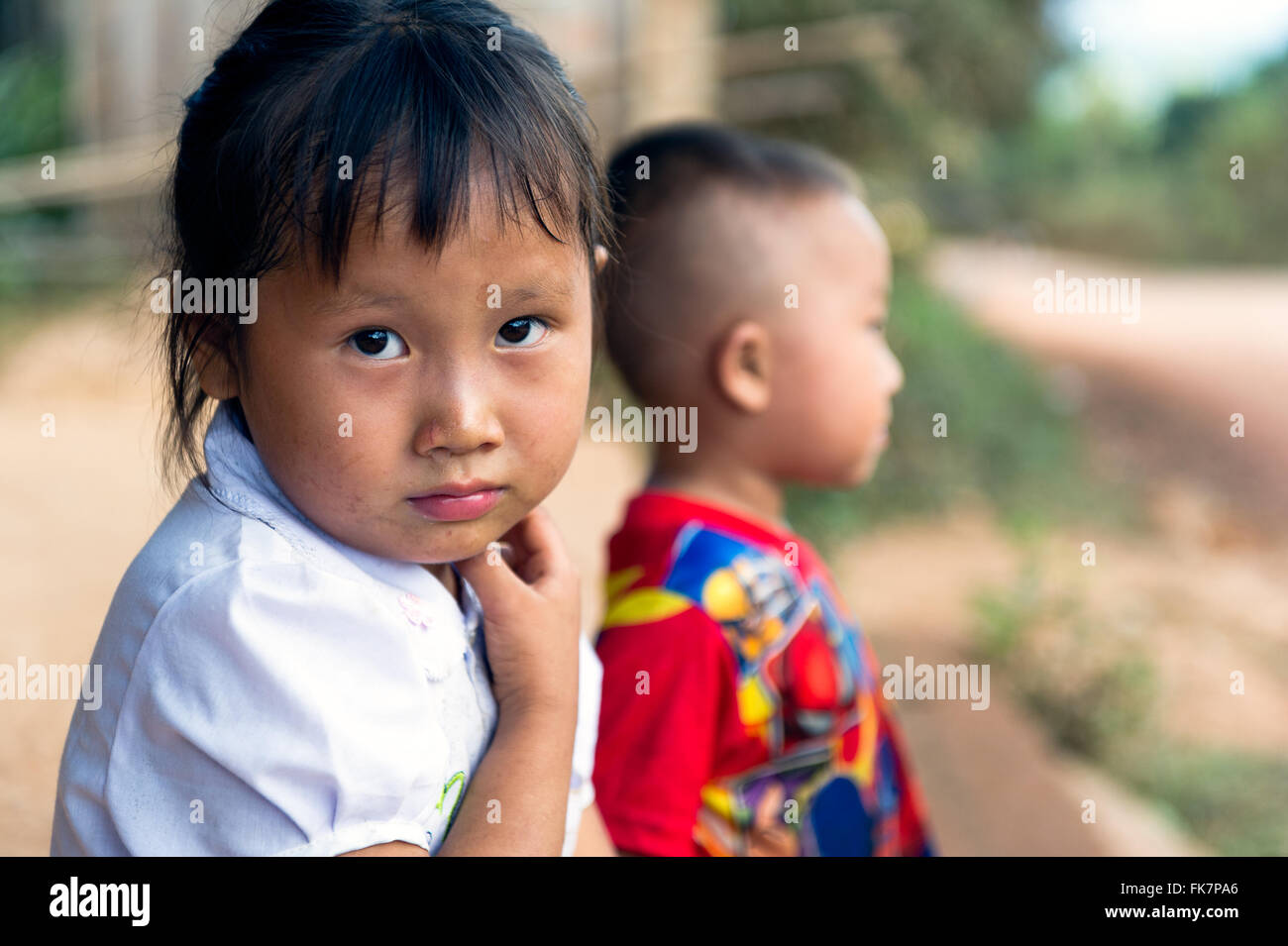 Village kid laos hi-res stock photography and images - Alamy