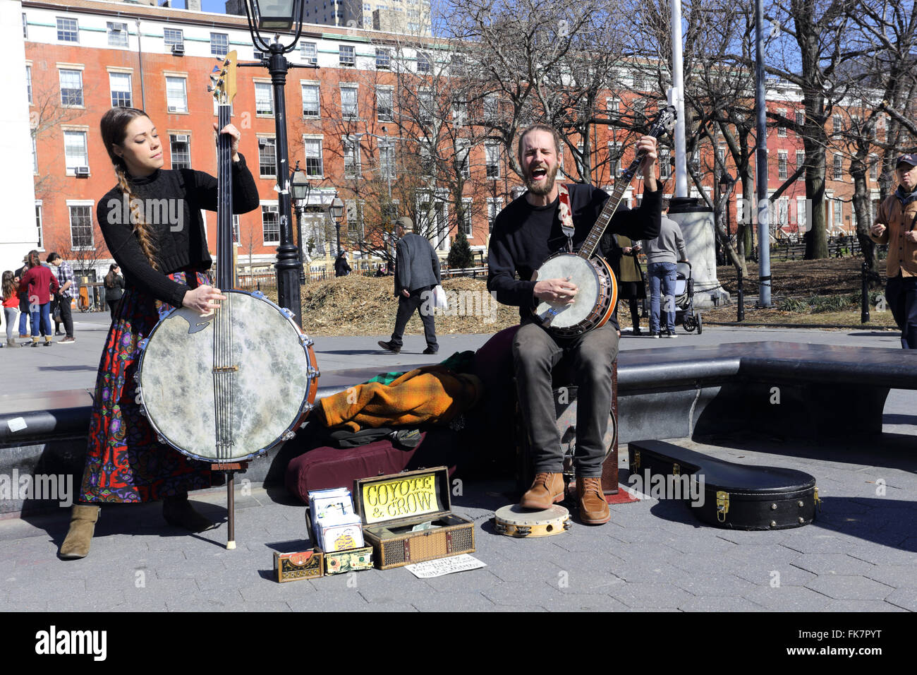 Performers in Washington Square Park Greenwich Village New York City ...
