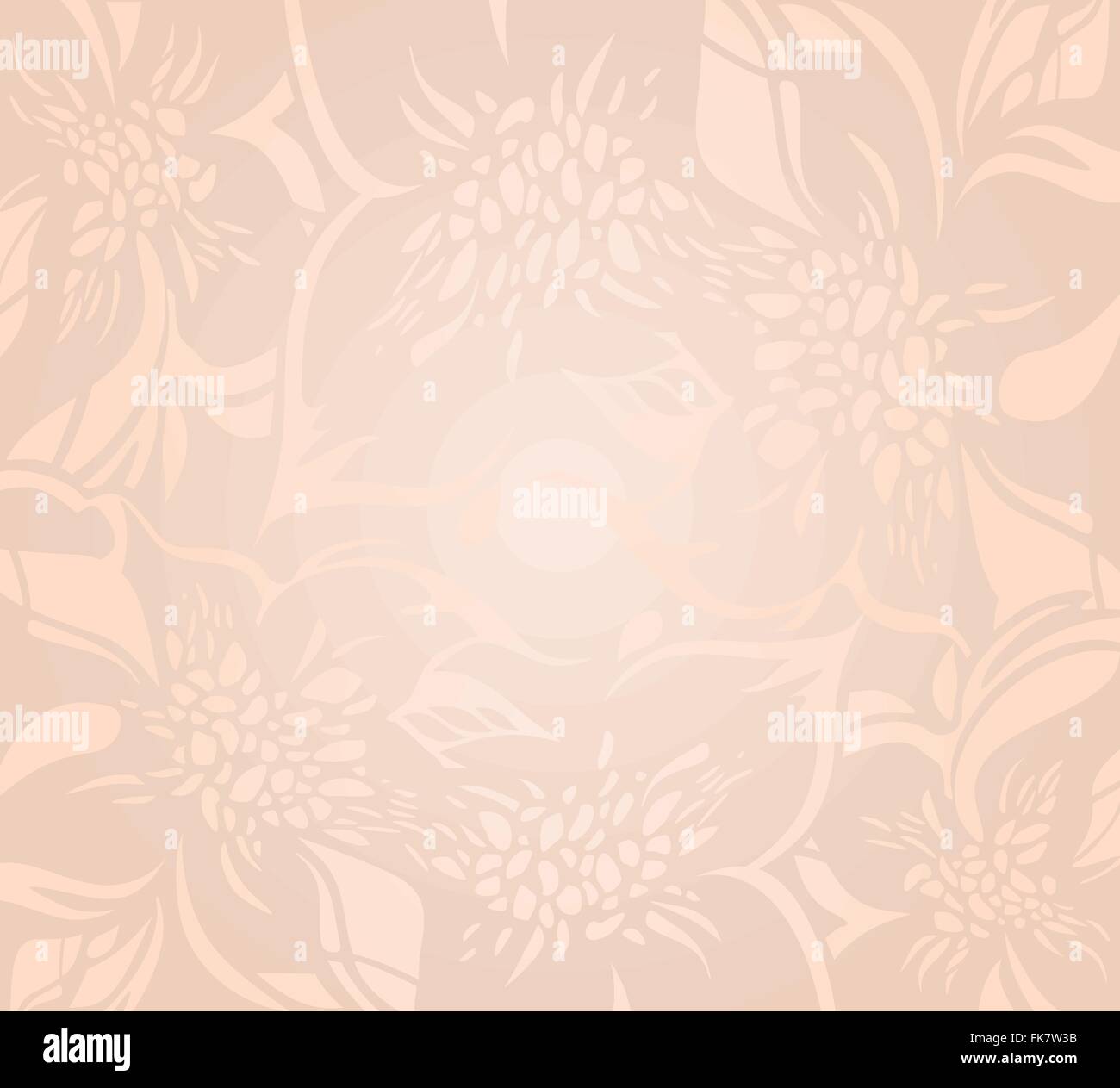 Peach floral dress Stock Vector Images - Alamy