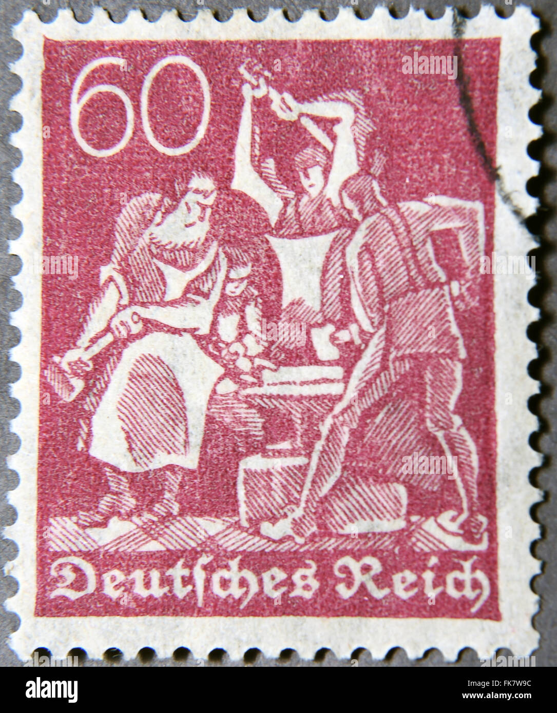 Germany post mark stamp postage stamp hi-res stock photography and ...