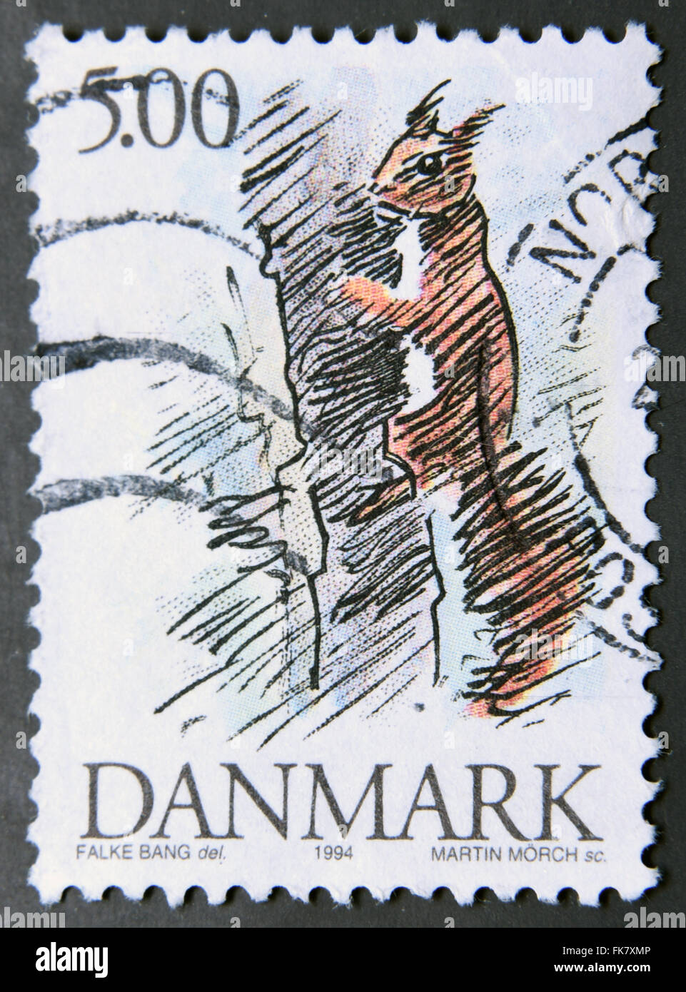 Denmark stamp hi-res stock photography and images - Alamy