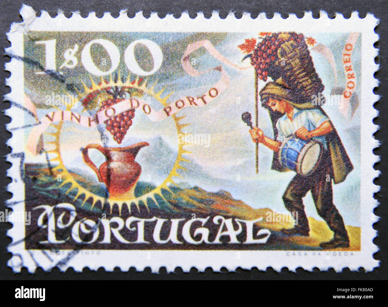 Stamp printed in portugal shows hi-res stock photography and images - Alamy