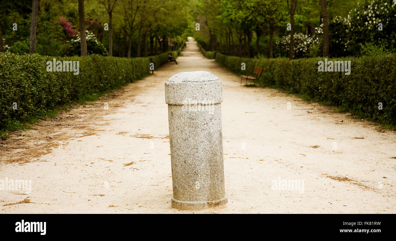 Pathway in a park in warm tone. Horizontal Stock Photo - Alamy