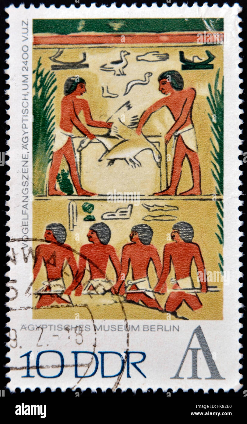 GERMANY - CIRCA 1972: A stamp printed in the East Germany shows ...