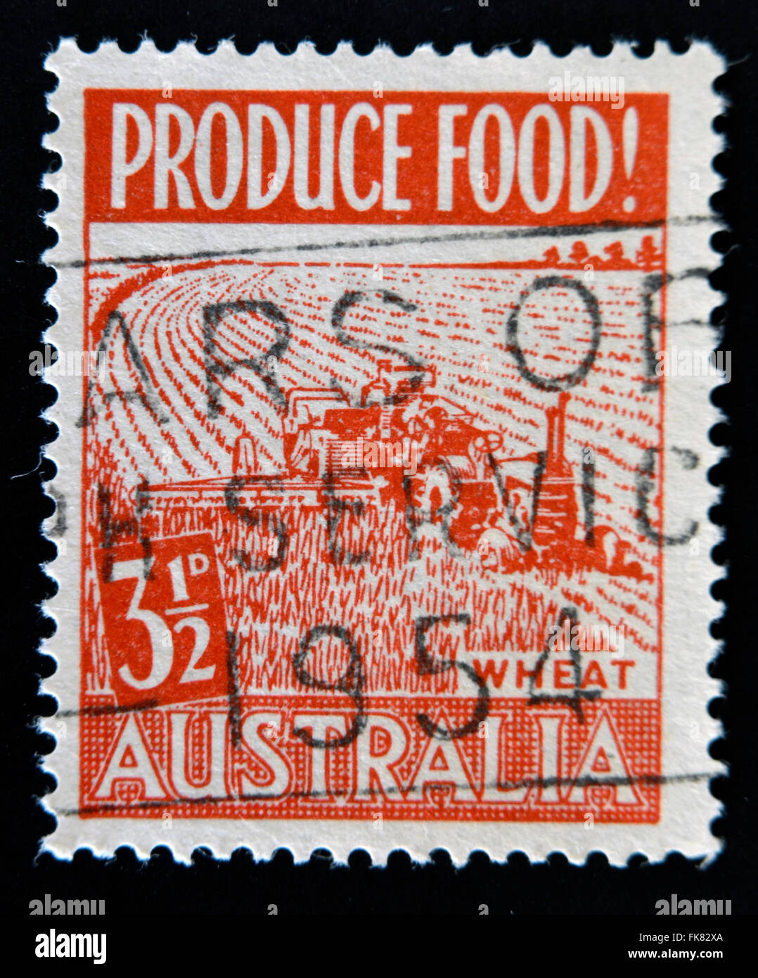 AUSTRALIA - CIRCA 1950: A stamp printed in Australia dedicated program ...