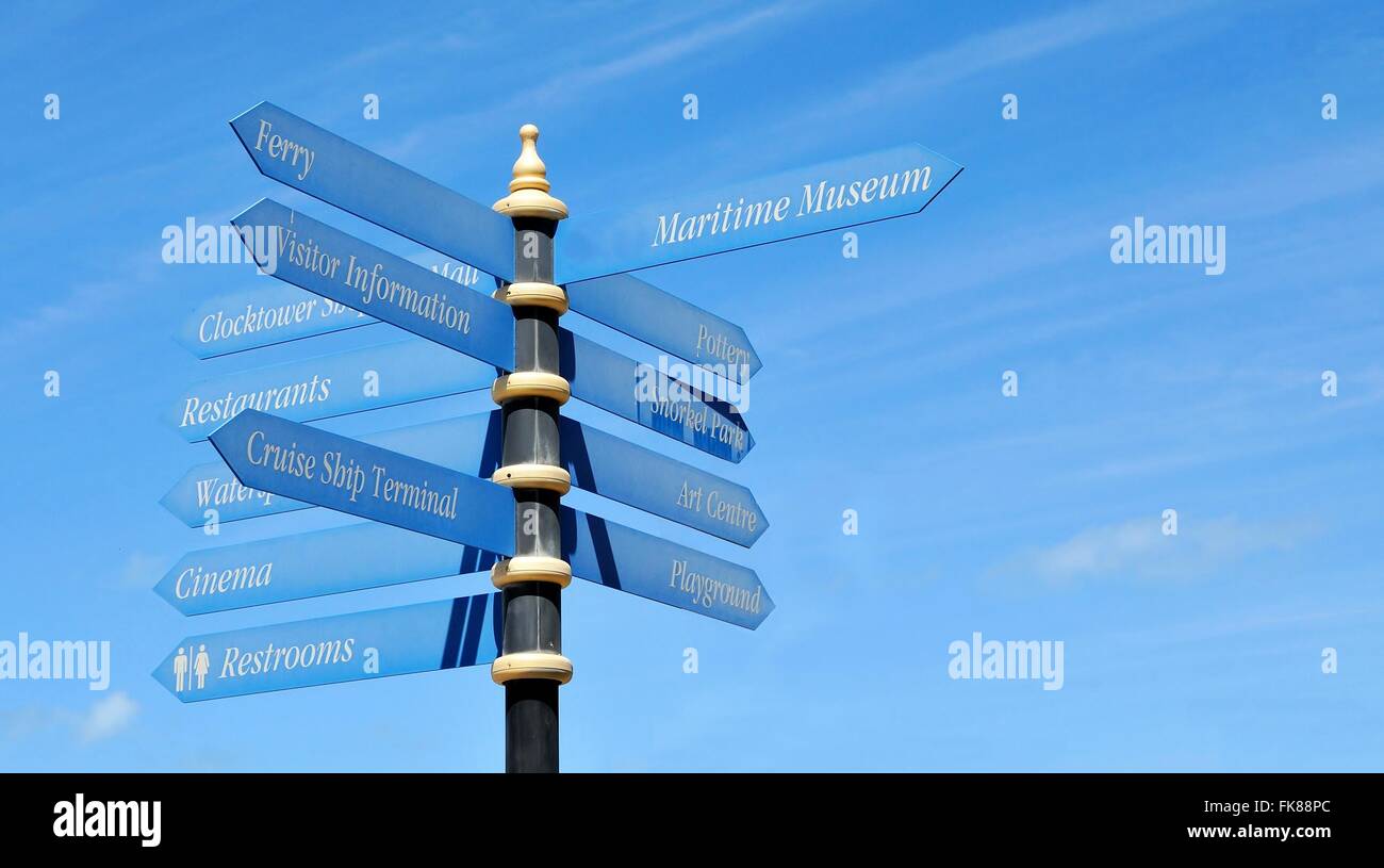 Tourist Directional Signs High Resolution Stock Photography and Images ...