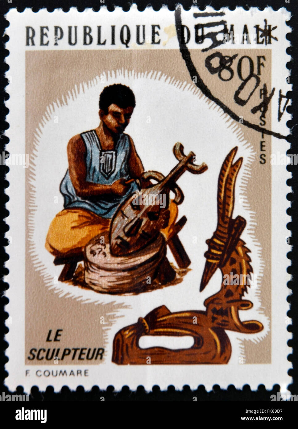 Mali postage stamp hi-res stock photography and images - Alamy