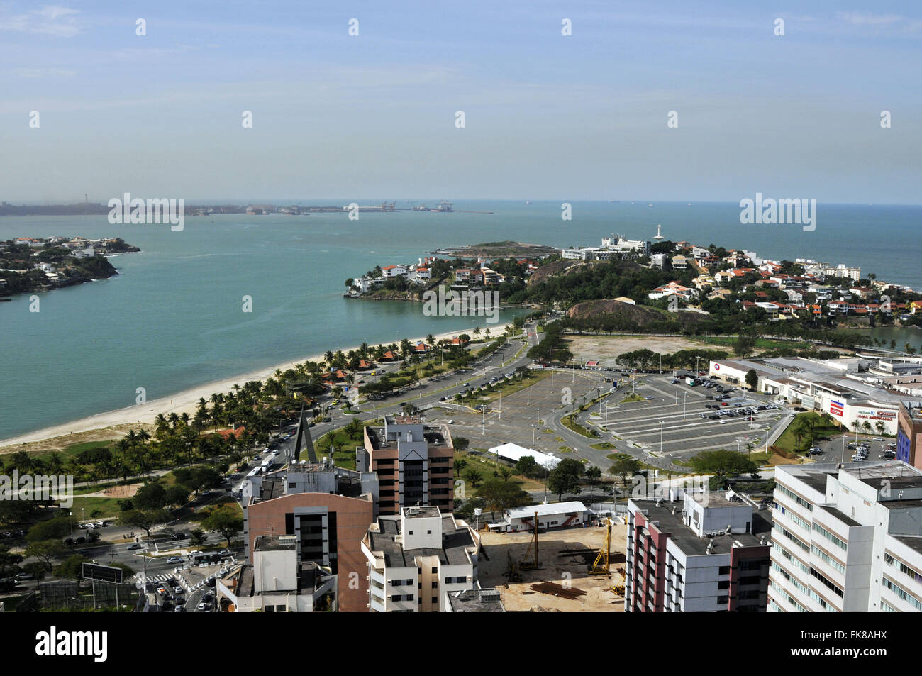 Praia do Canto city of Vitoria - Ilha do Boi Incidental Stock Photo - Alamy