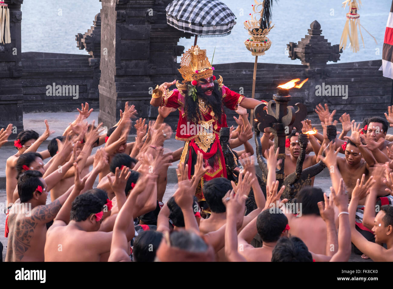 Balinese kecak dance traditional religious hi-res stock photography and ...