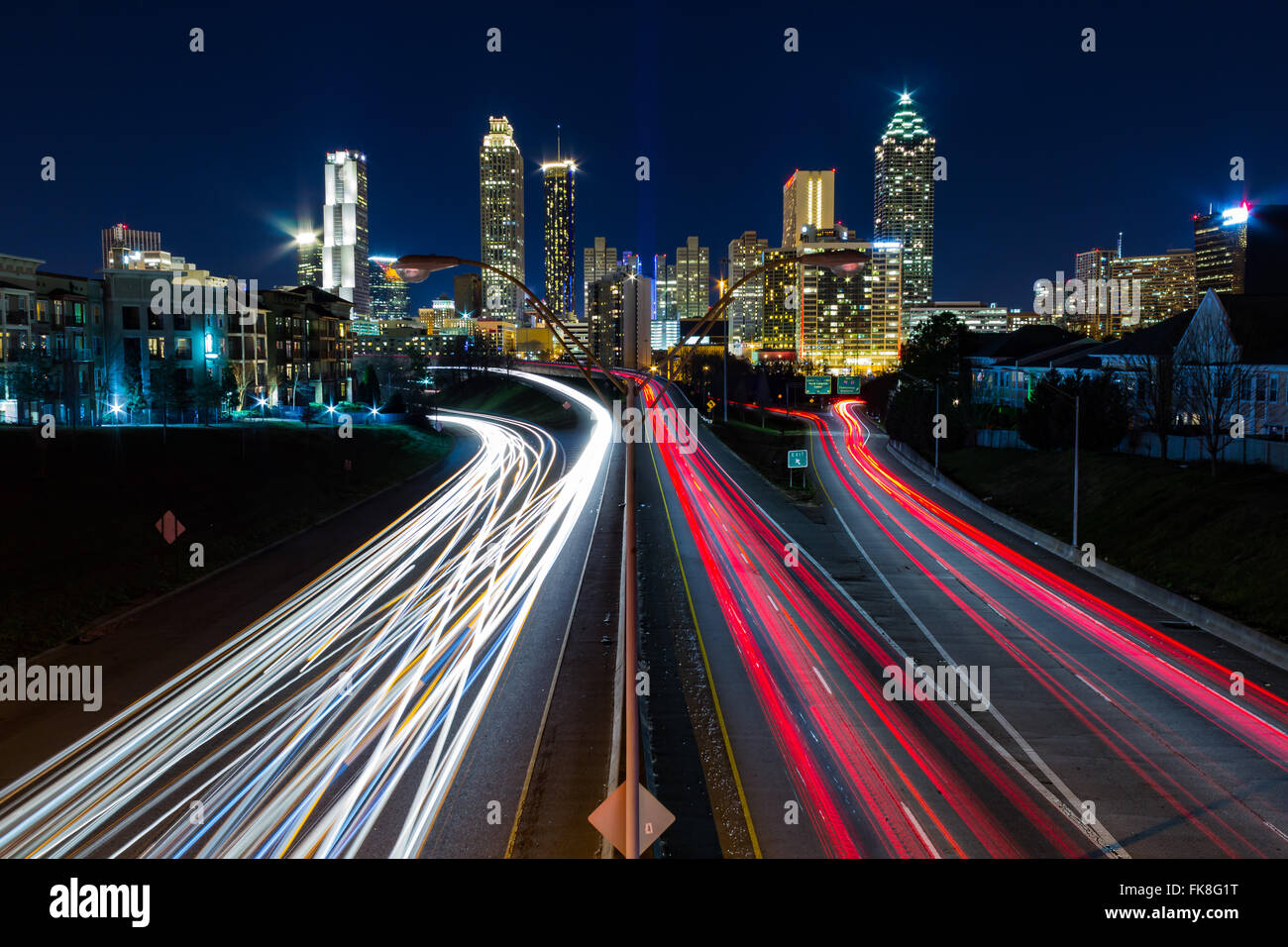 View of Atlanta from Jackson Street Bridge Stock Photo - Alamy