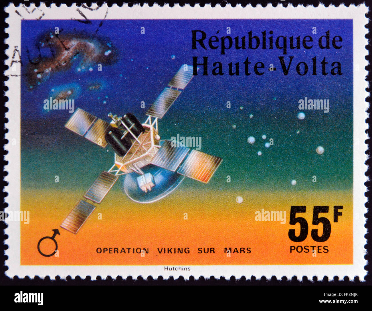 UPPER VOLTA - CIRCA 1976: A stamp printed in Upper Volta dedicated to ...