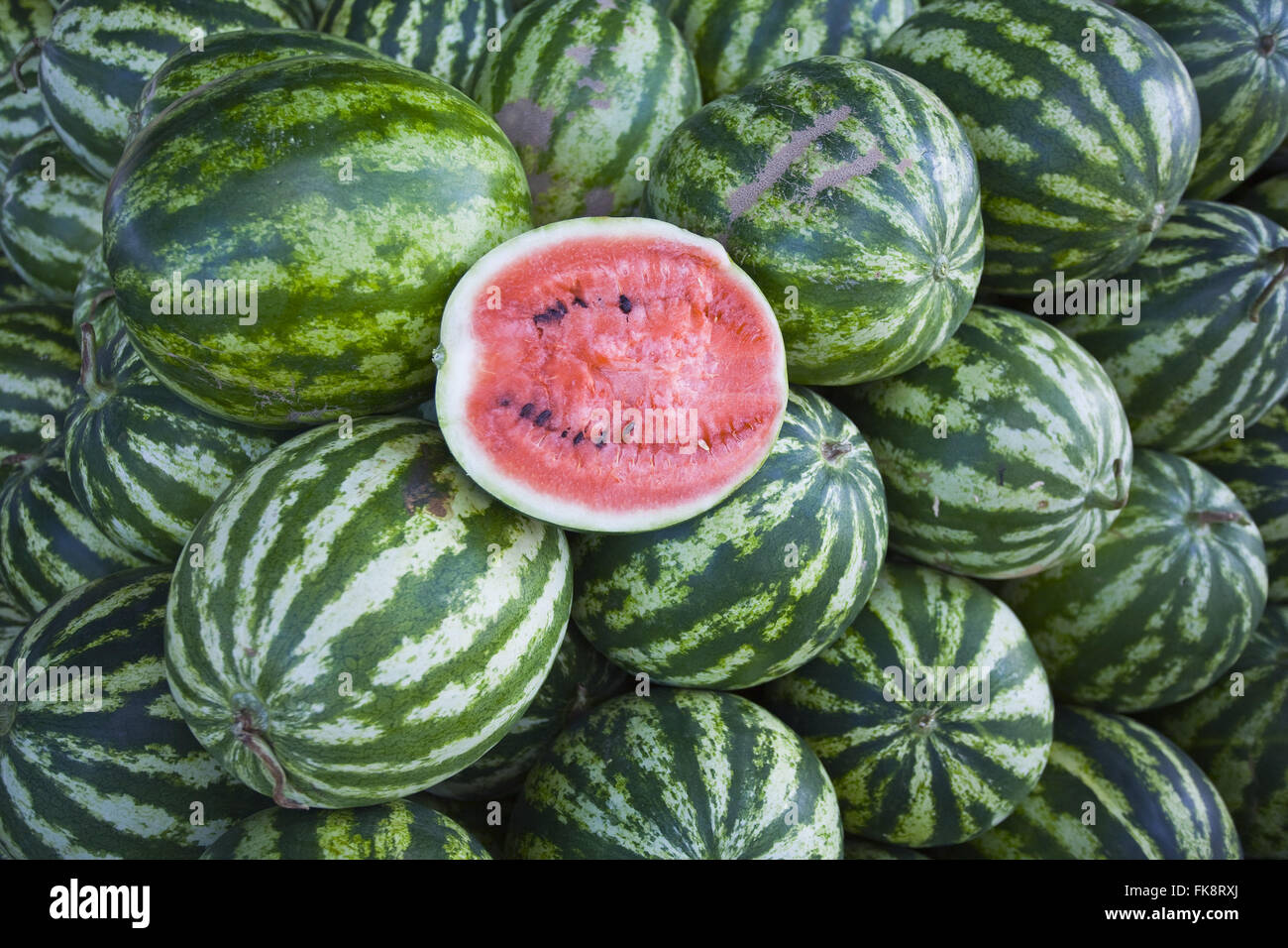Pile of watermelons hi-res stock photography and images - Alamy