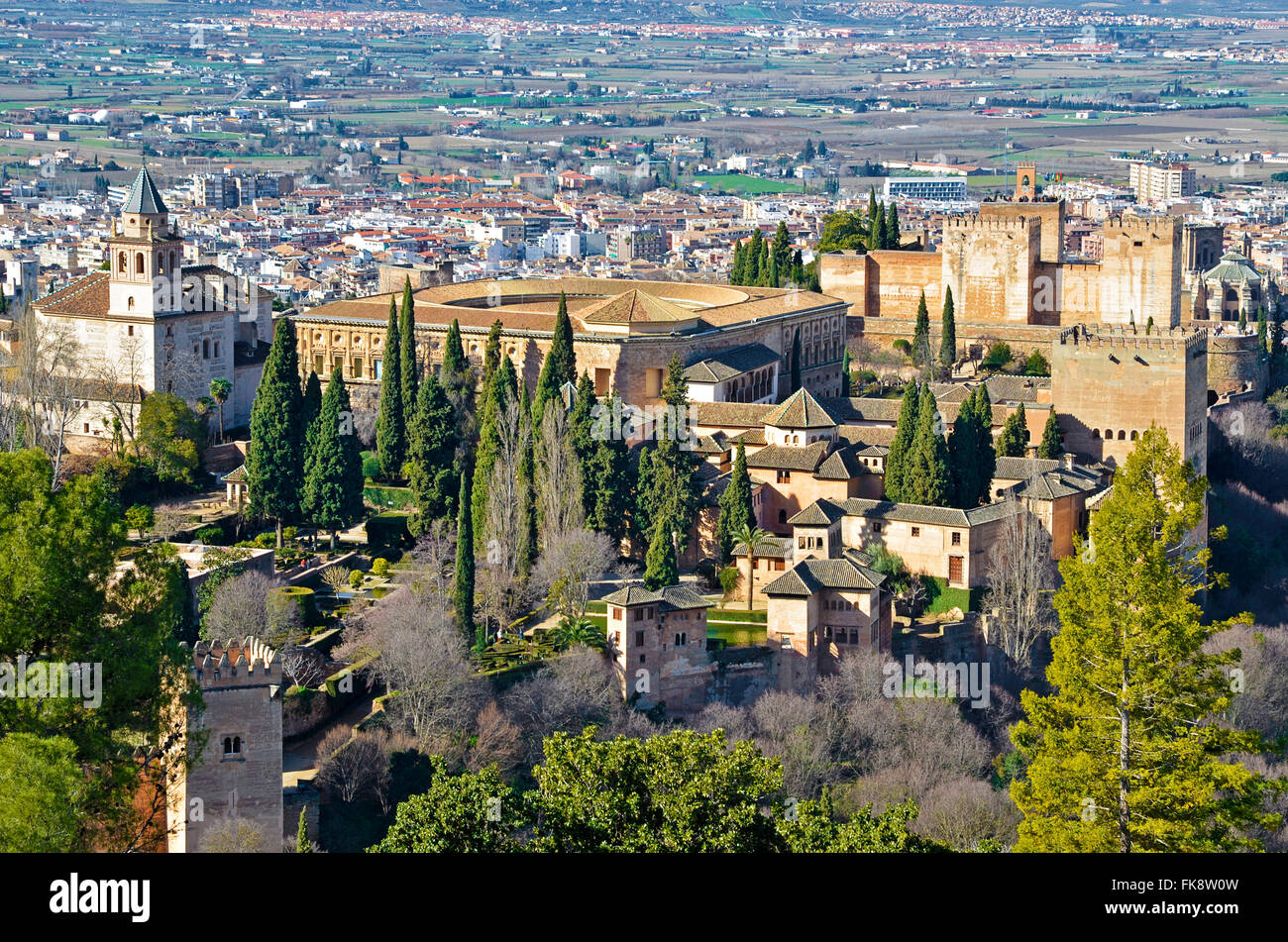 Alhambra rooftops hi-res stock photography and images - Alamy