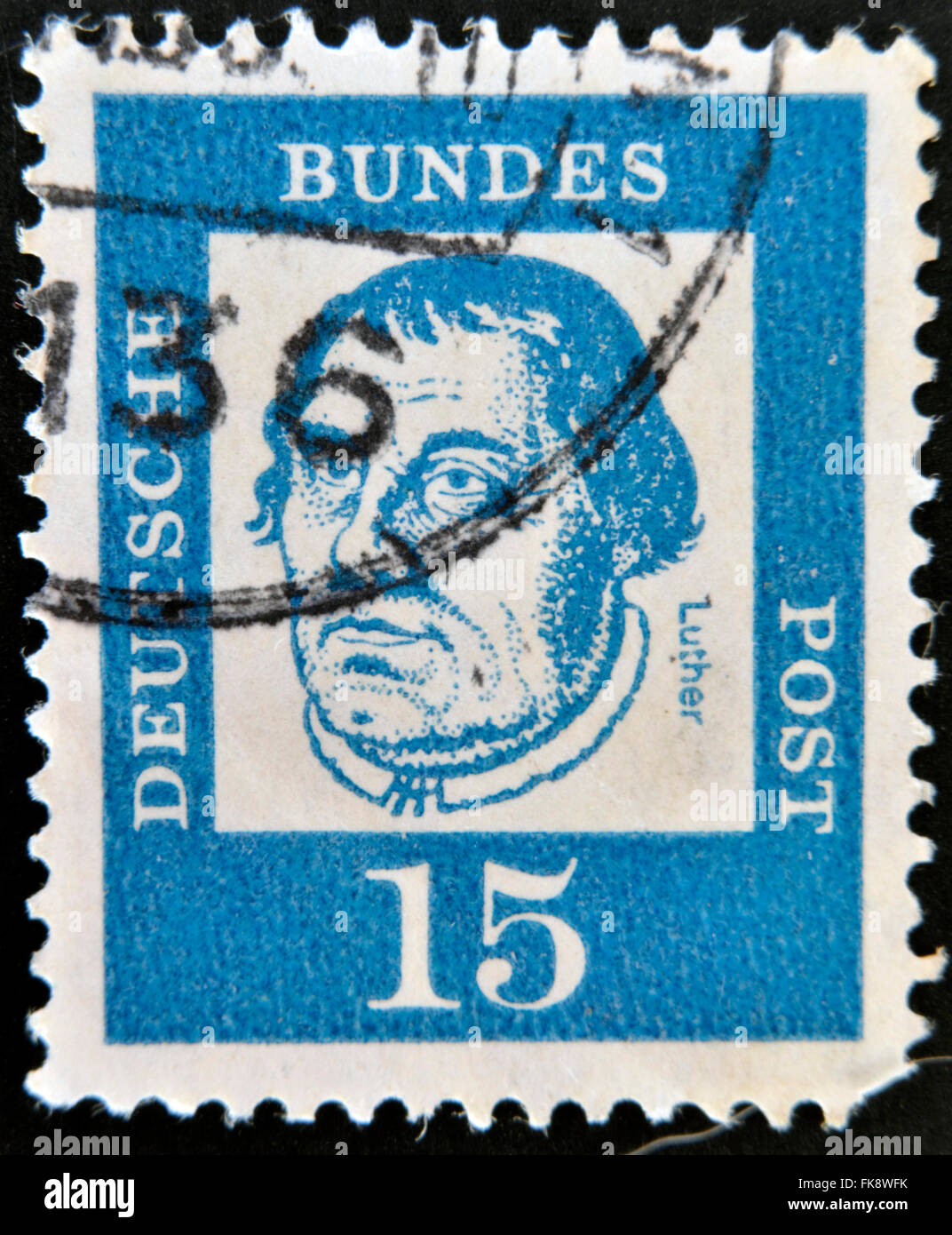 Postage stamp germany west hi-res stock photography and images - Alamy