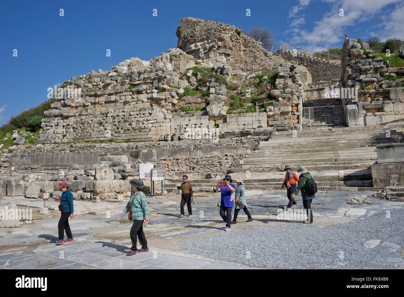 Chinese tourists visit the ancient Greek and Roman periods city of ...