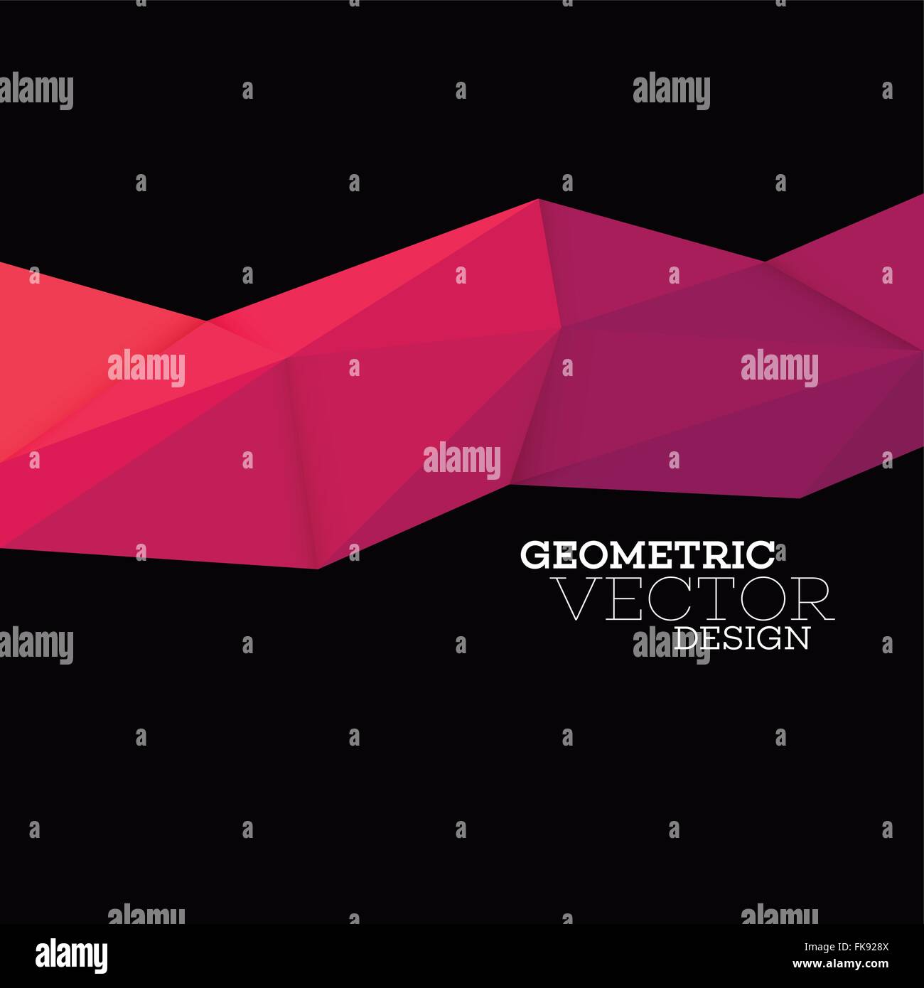 Abstract geometric triangle low poly set. Vector illustration Stock ...