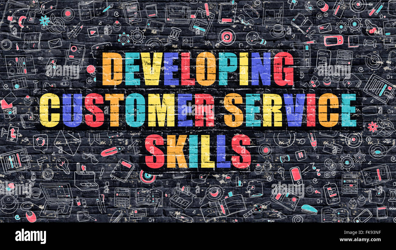 Developing Customer Service Skills Concept with Doodle Design Stock ... Developing Customer Service Skills Concept with Doodle Design Stock ...