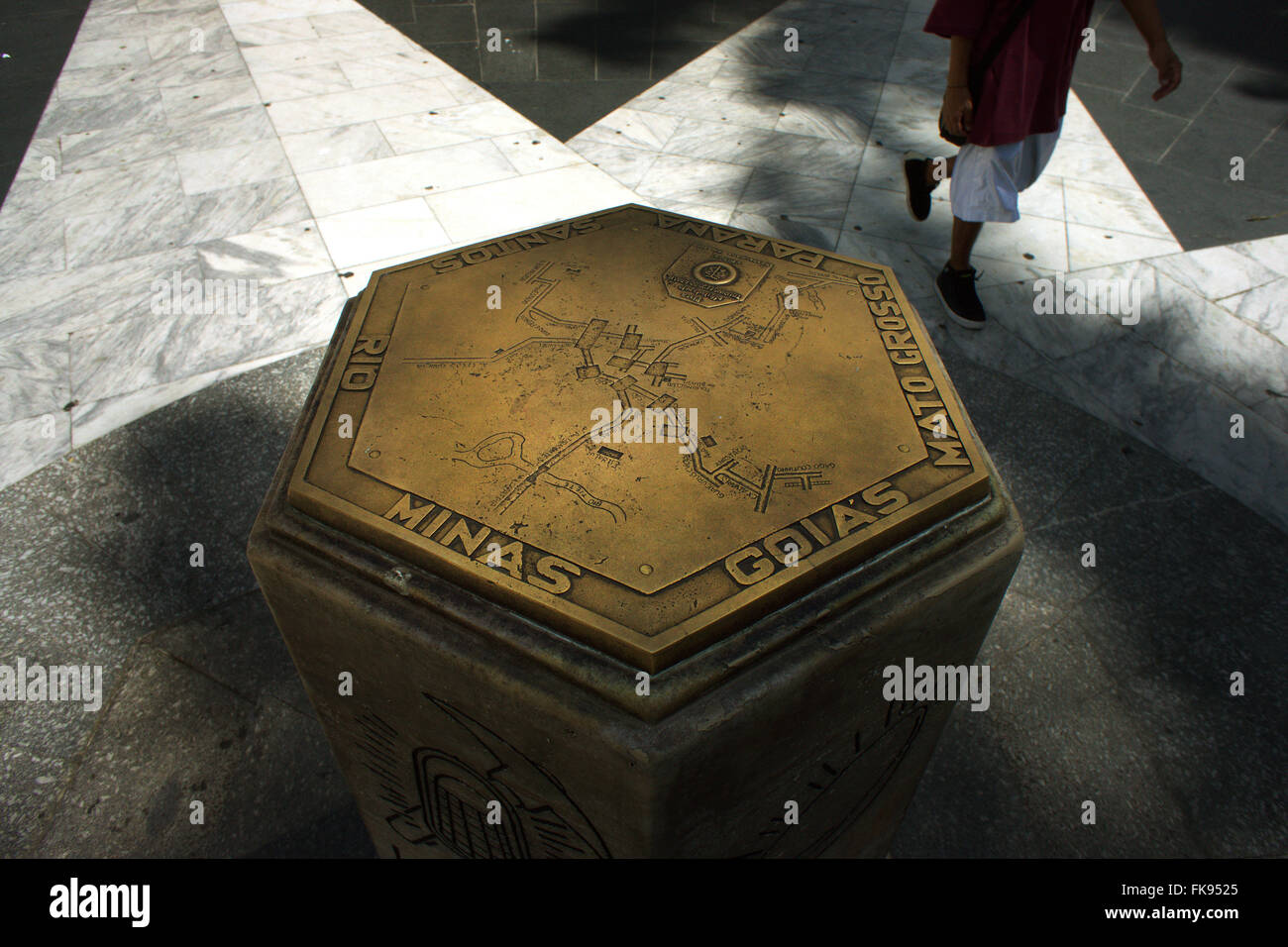 Geografico Monument in Cathedral Square - ground zero of the city of ...